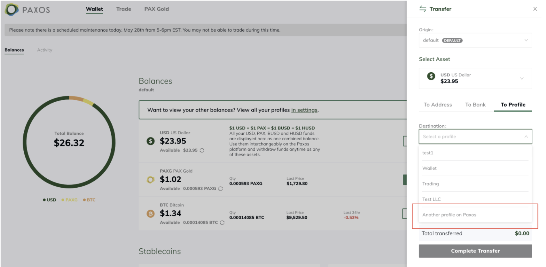 Transferring Funds between Paxos Users via Peer Transfer – Paxos